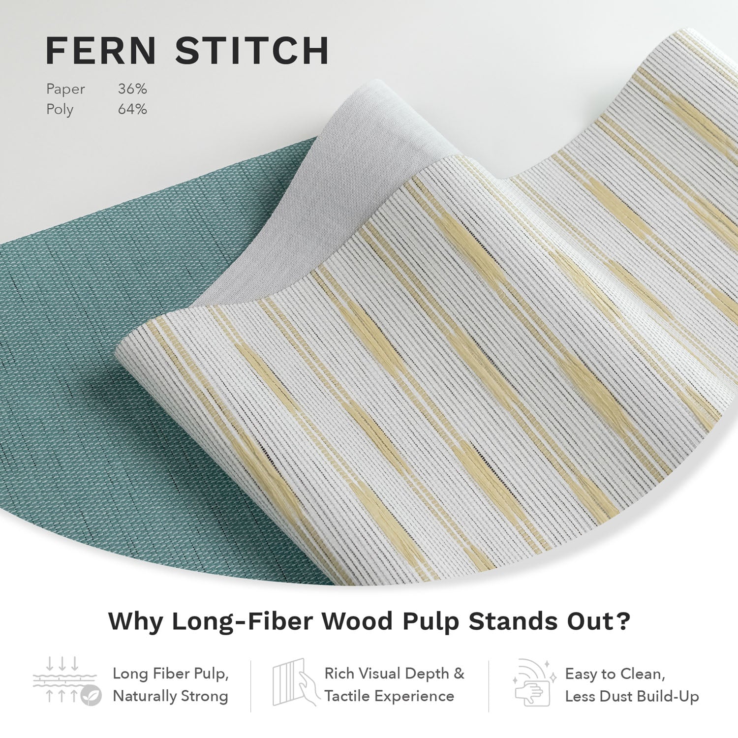 Privacy blinds for sliding glass doors | Fern Stitch | GoDear Design
