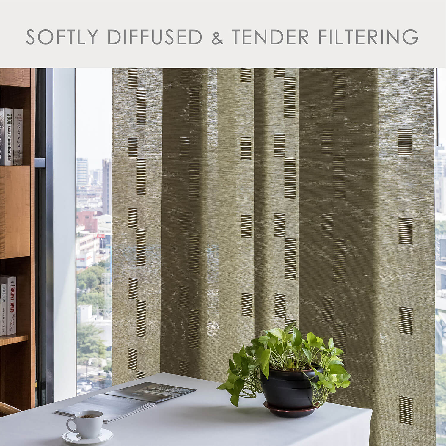 Deluxe Adjustable Sliding Panel Track Blinds | GoDear Design