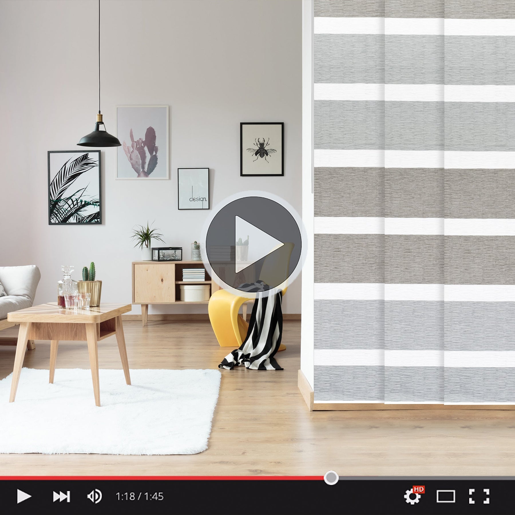 Deluxe Adjustable Sliding Panel Track Blinds | GoDear Design
