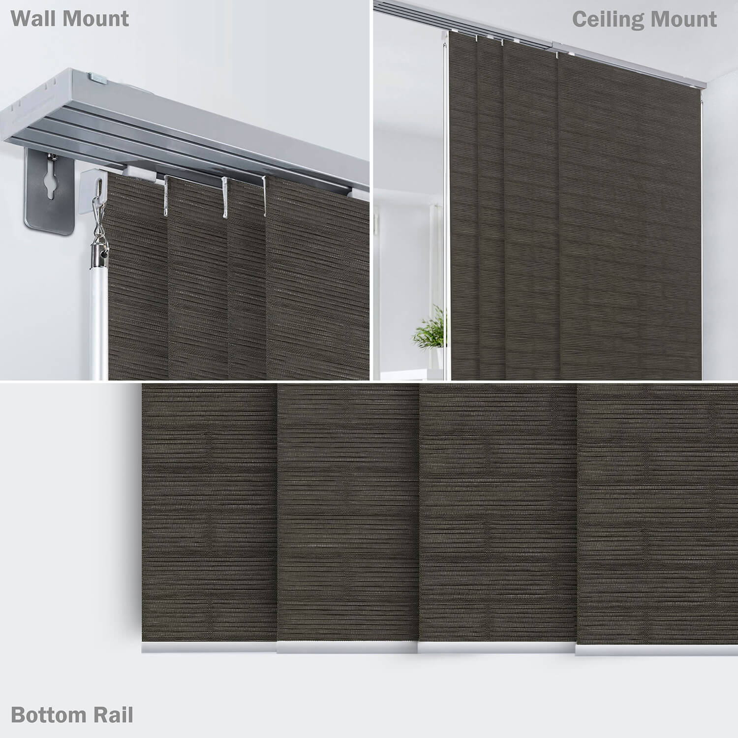 Panel Track Blind | Urban Plaid | GoDear Design