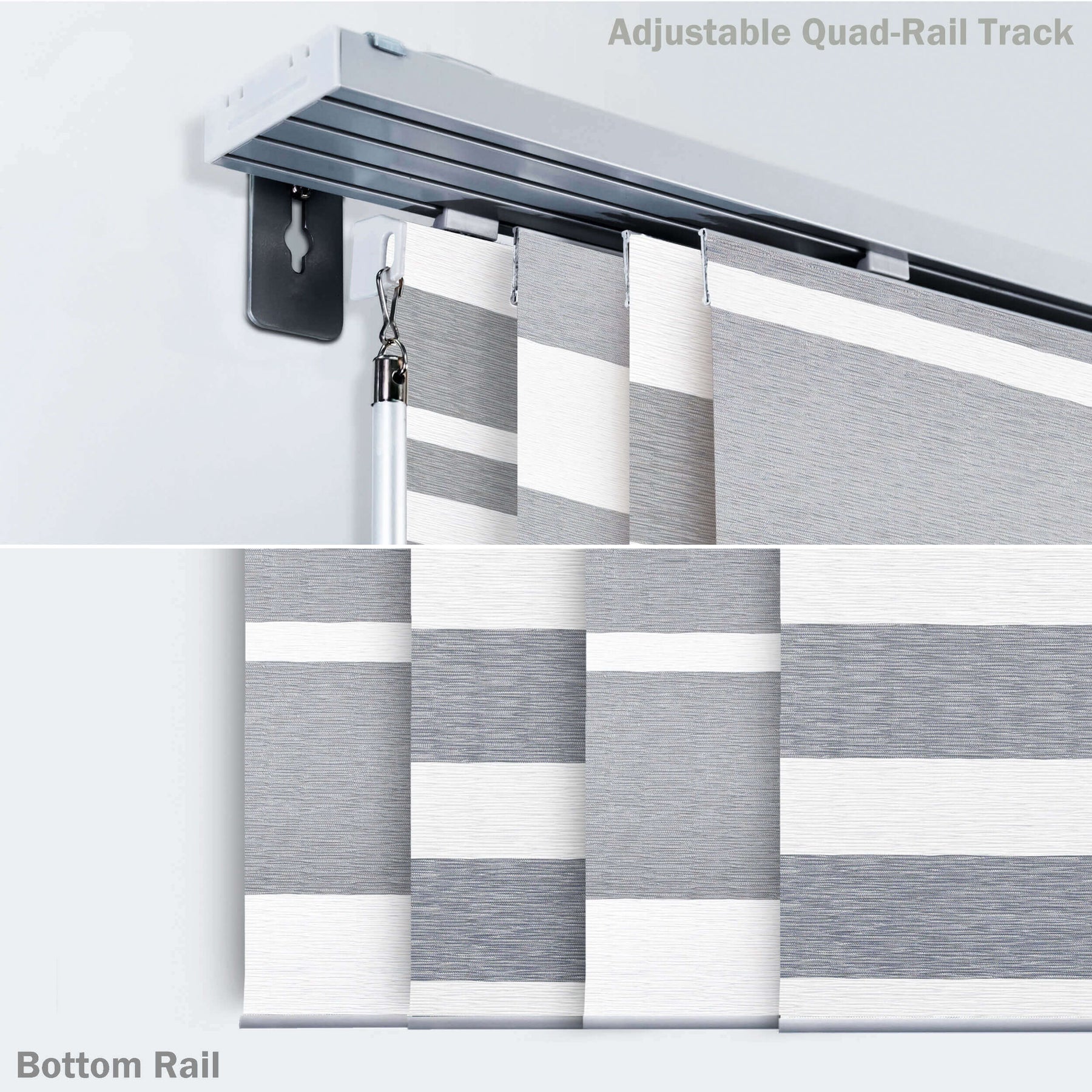 Adjustable Panel Track Blinds | GoDear Design®